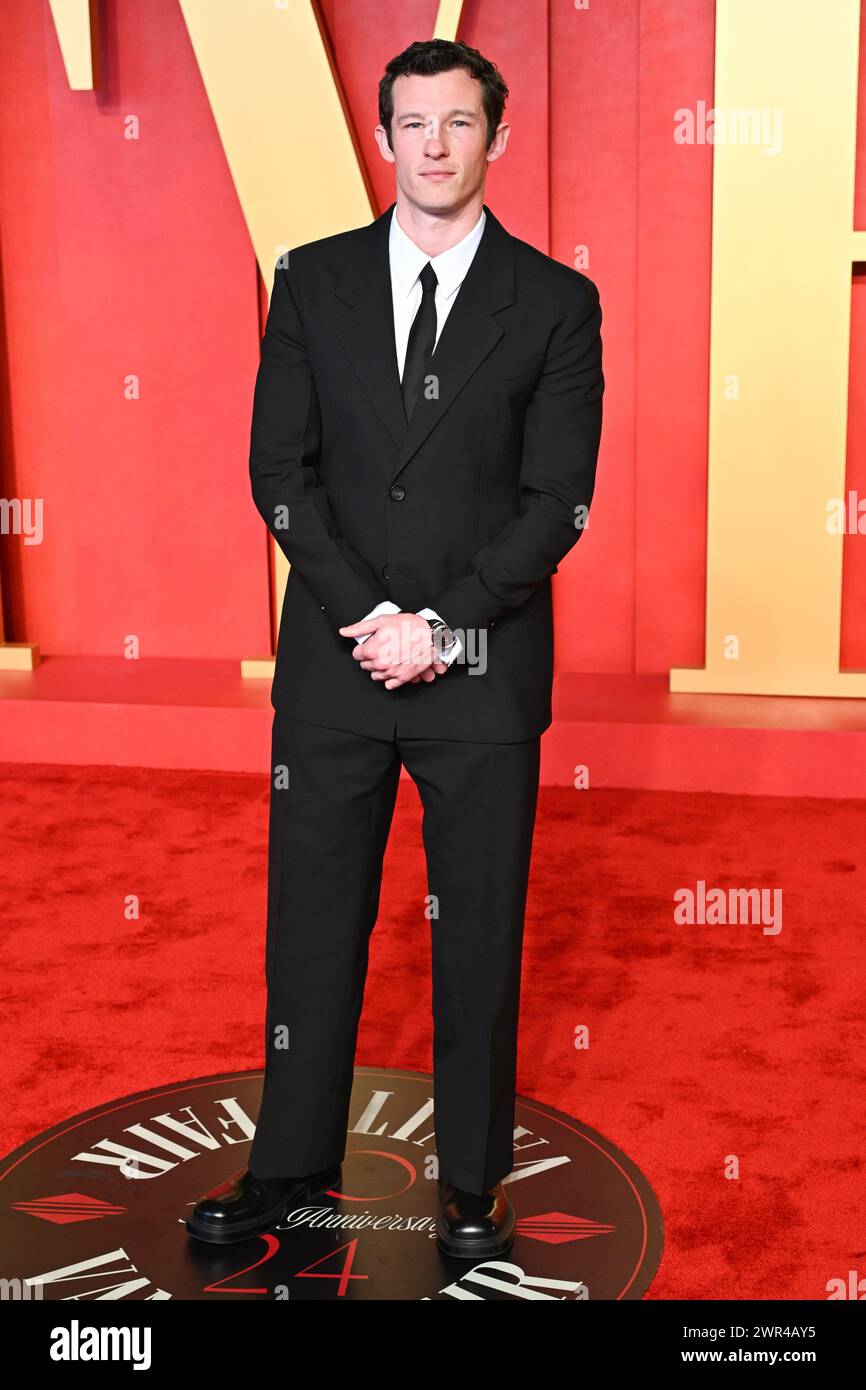 Los Angeles, USA. March 10th, 2024. Callum Turner arriving at the ...