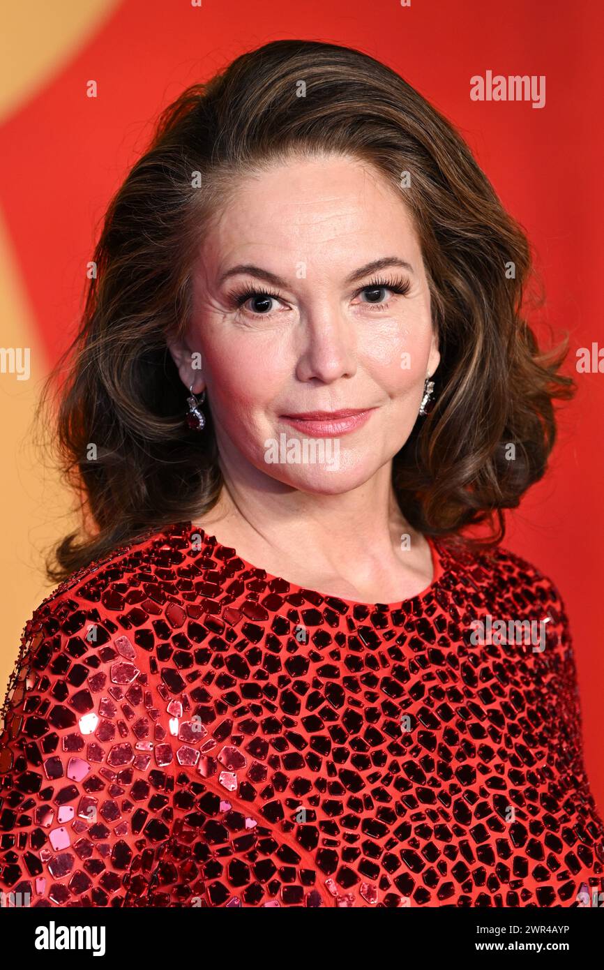 Los Angeles, USA. March 10th, 2024. Diane Lane arriving at the Vanity ...