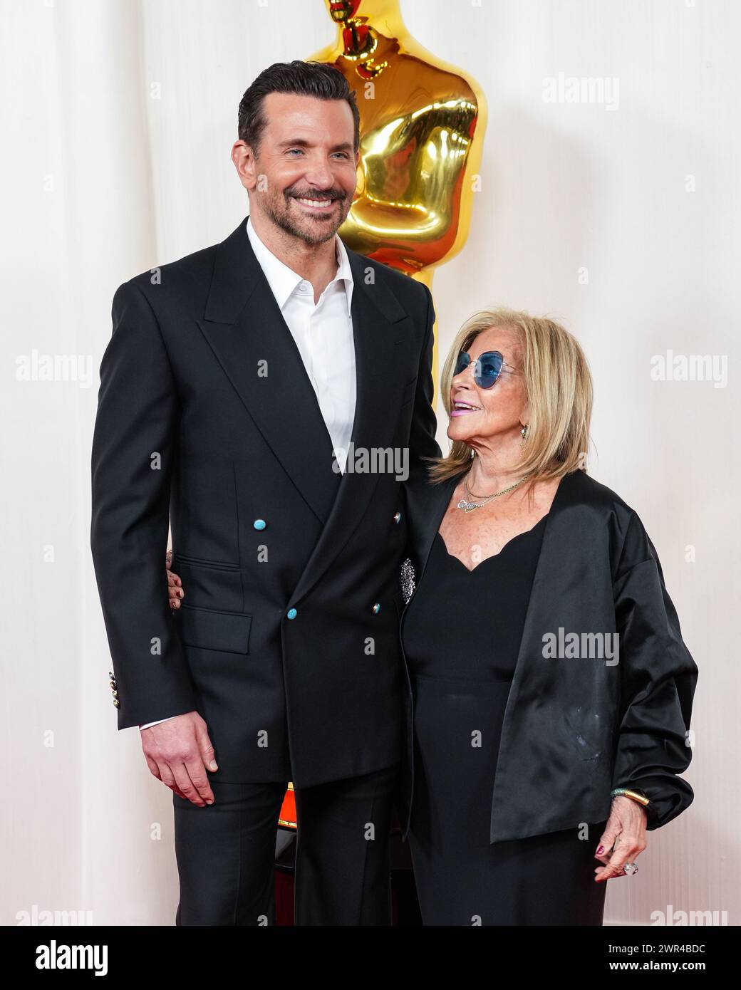 Los Angeles, USA. 10th Mar, 2024. Bradley Cooper and his mother Gloria ...