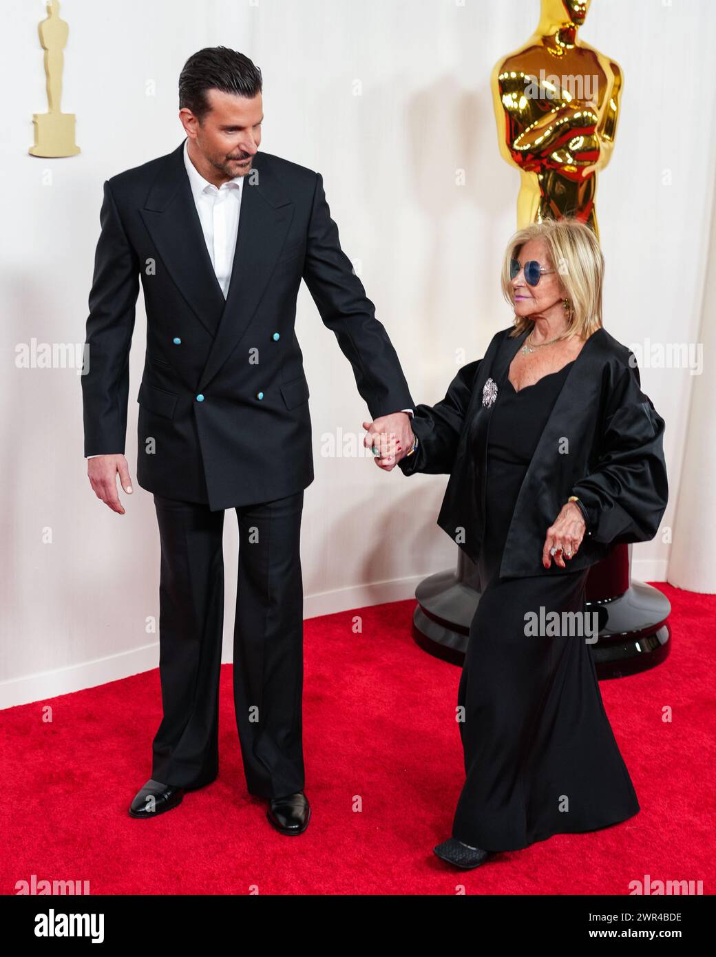 Los Angeles, USA. 10th Mar, 2024. Bradley Cooper and his mother Gloria ...