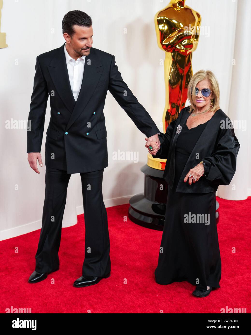Los Angeles, USA. 10th Mar, 2024. Bradley Cooper and his mother Gloria ...