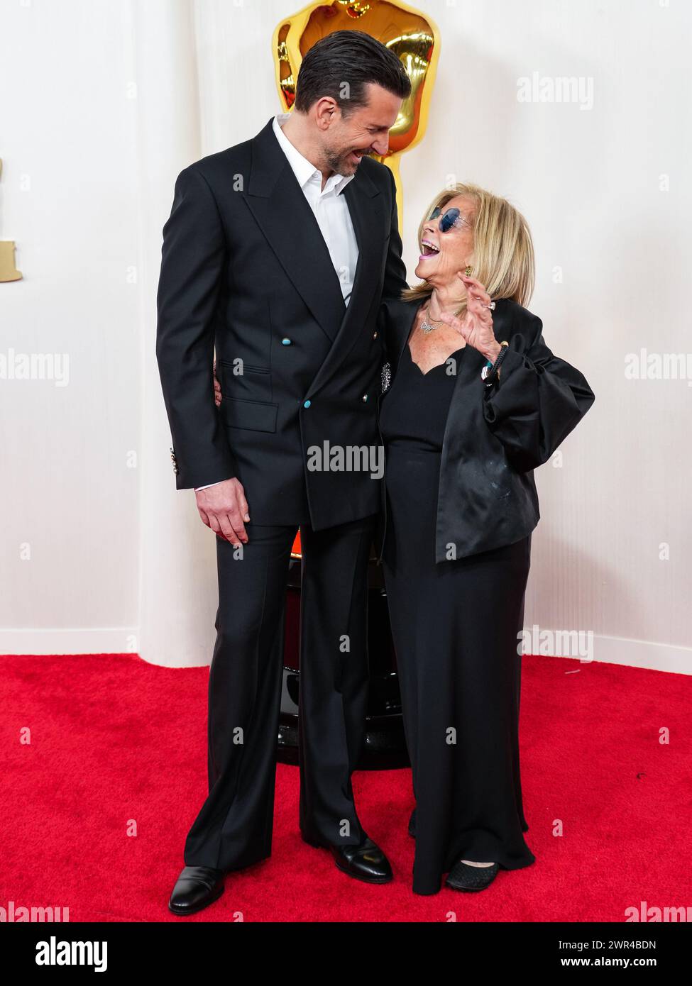 Los Angeles, USA. 10th Mar, 2024. Bradley Cooper and his mother Gloria ...