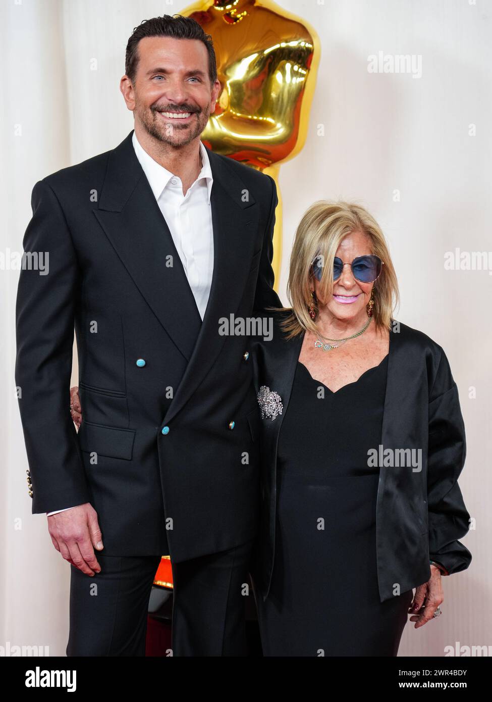 Los Angeles, USA. 10th Mar, 2024. Bradley Cooper and his mother Gloria ...