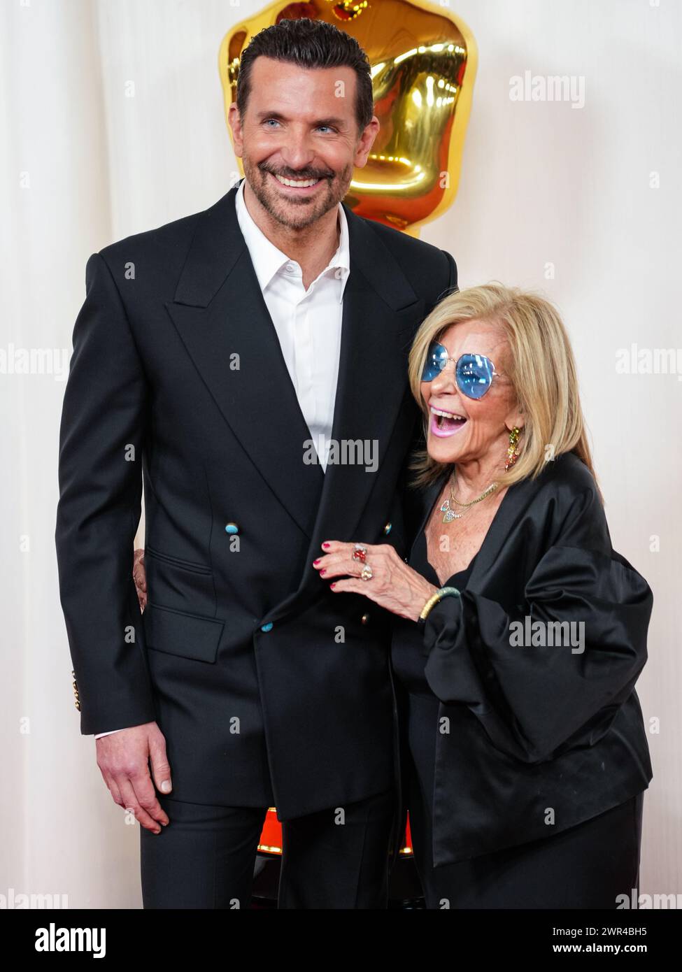 Los Angeles, USA. 10th Mar, 2024. Bradley Cooper and his mother Gloria ...