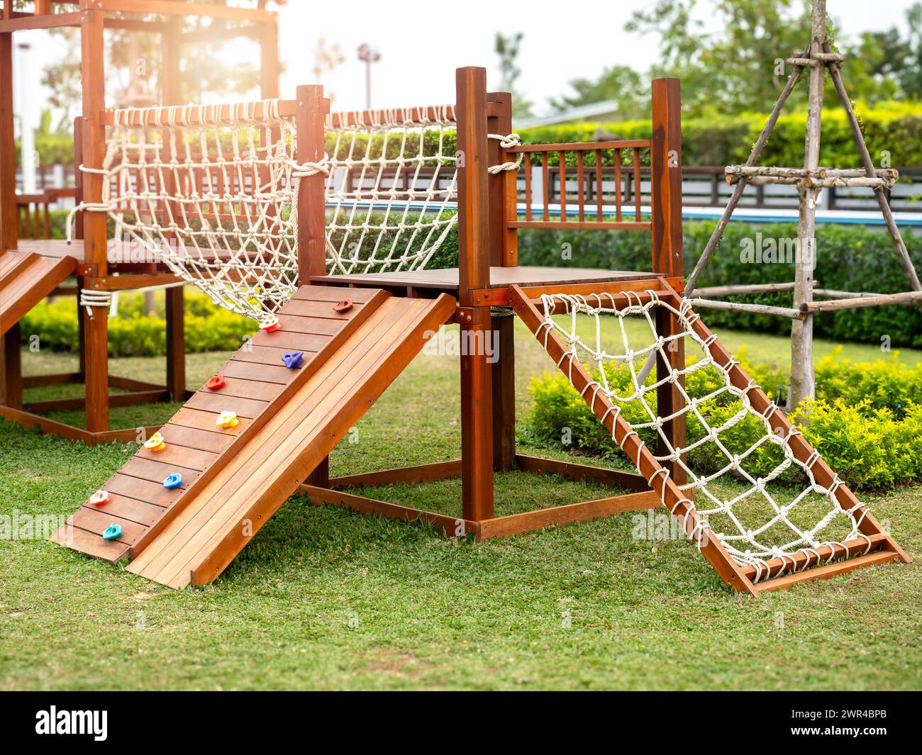 Children climbing on playground structure hi-res stock photography and ...