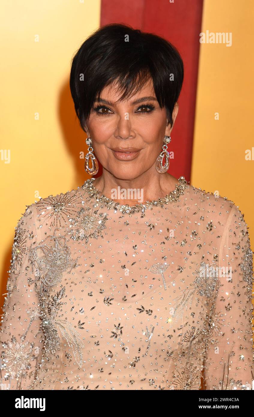 Beverly Hills, Ca. 10th Mar, 2024. Kris Jenner at the 30th Vanity Fair ...