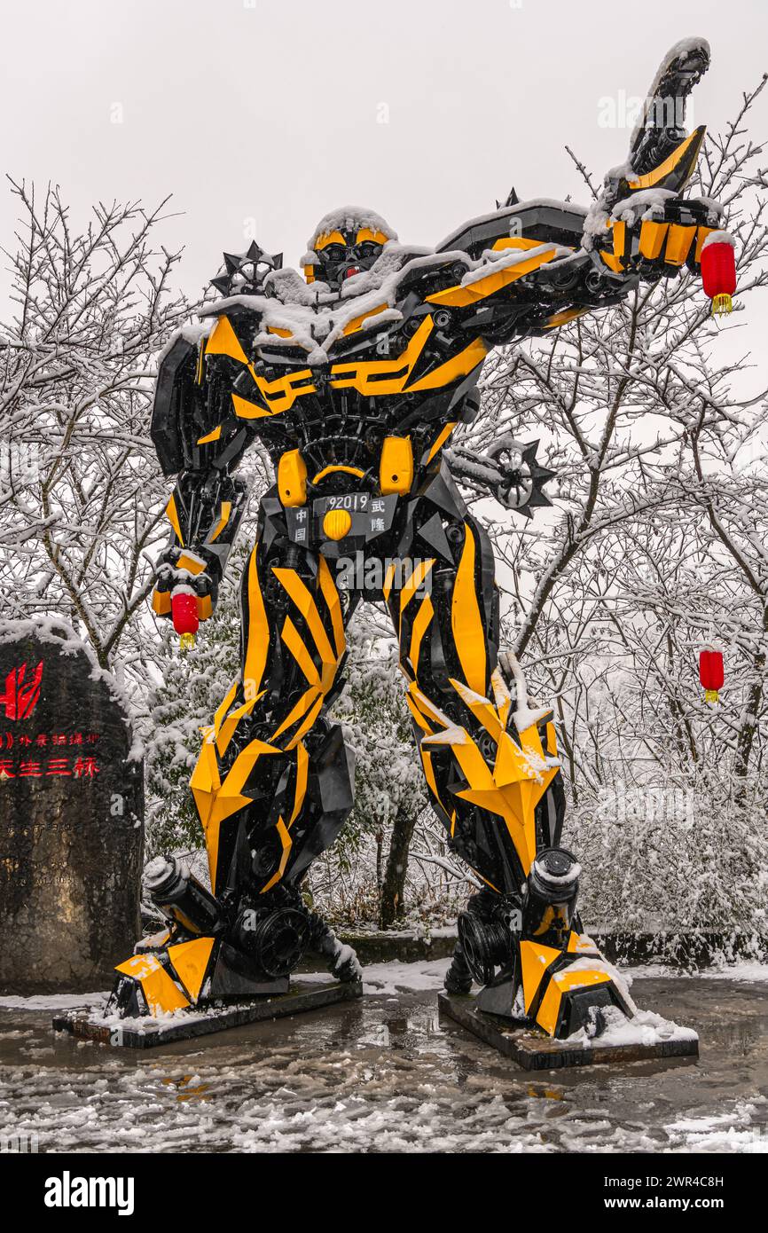 CHONGQING, CHINA - 19 January 2021: Transformer Bumblebee Robot Model ...