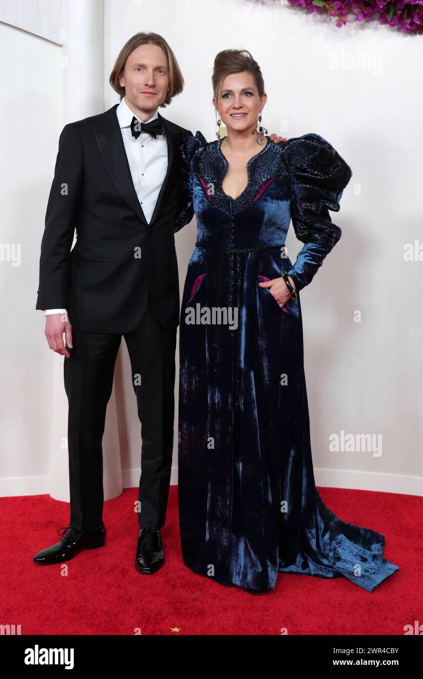 Holly Waddington arrives at the Oscars on Sunday, March 10, 2024, at ...