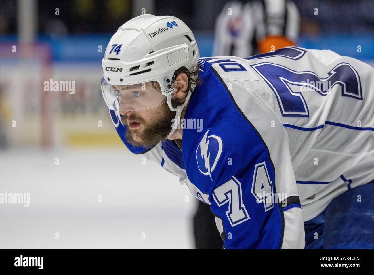 March 8th, 2024: Syracuse Crunch defenseman Sean Day (74) skates in the ...