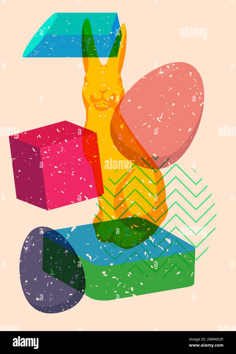 Collage easter eggs Stock Vector Images - Alamy