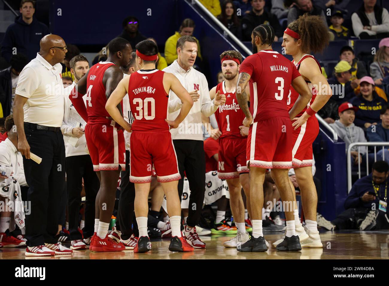 ANN ARBOR, MI - MARCH 10: Nebraska Cornhuskers head coach Fred Hoiberg ...