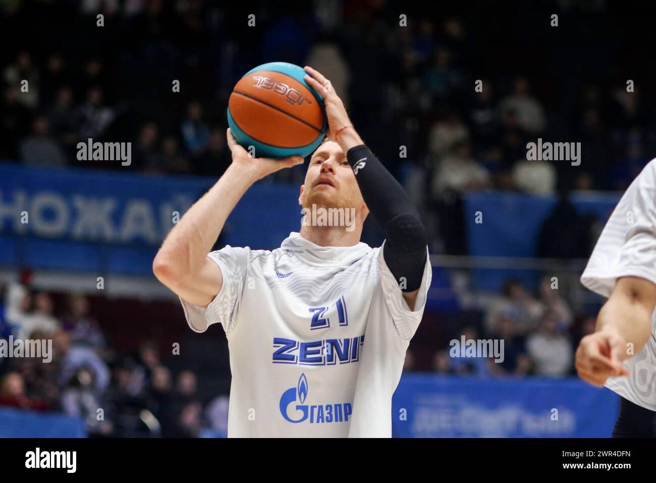 Saint Petersburg, Russia. 10th Mar, 2024. Sergey Toropov (21) of Zenit ...