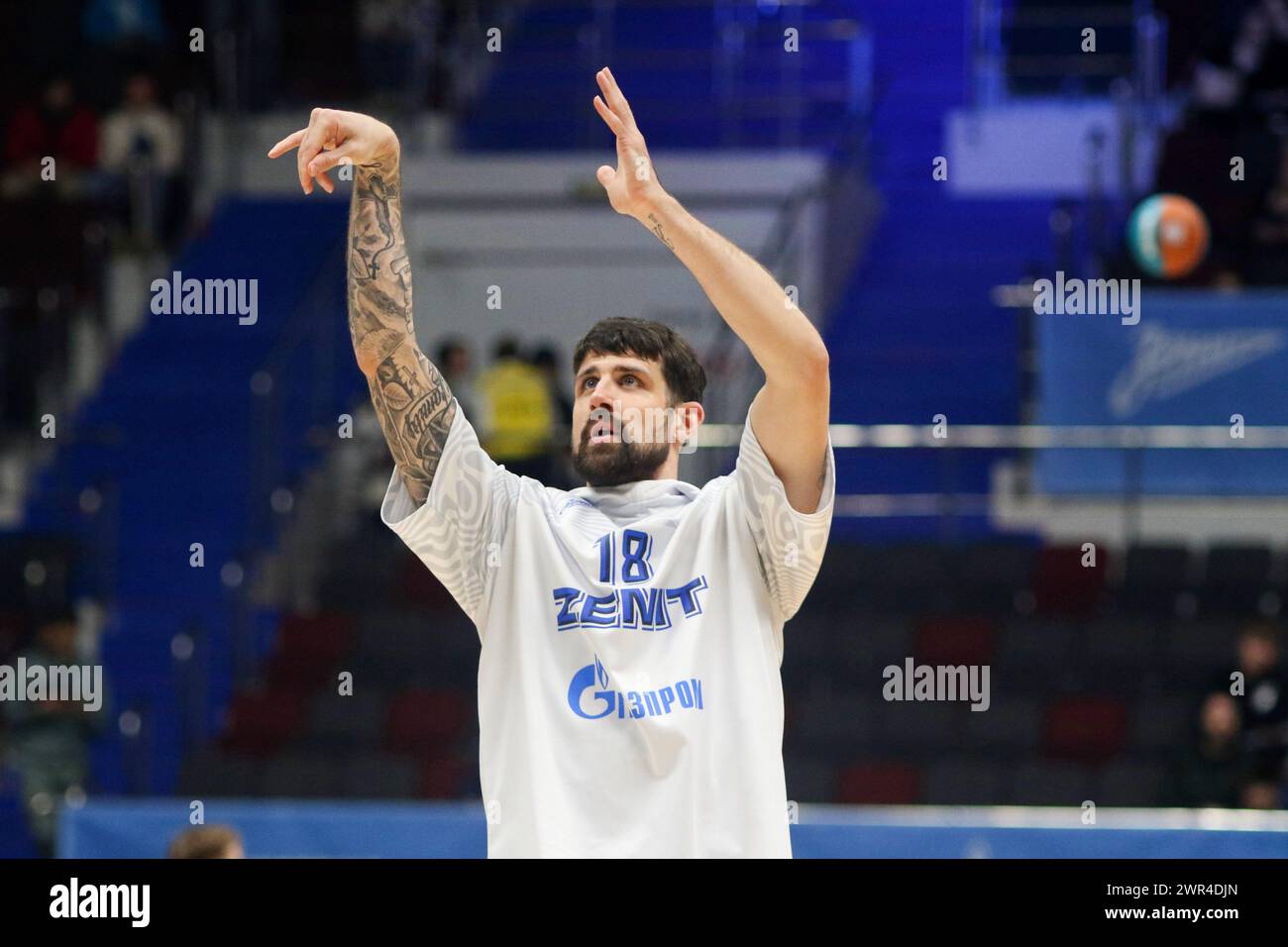 Saint Petersburg, Russia. 10th Mar, 2024. Adrien Moerman (18) of Zenit ...