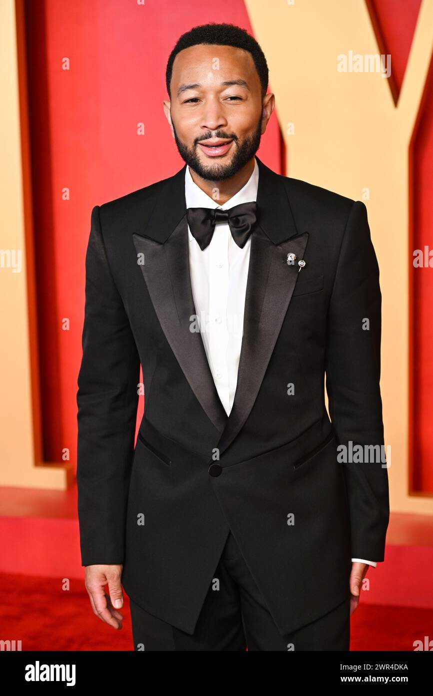 Los Angeles, USA. March 10th, 2024. John Legend arriving at the Vanity ...