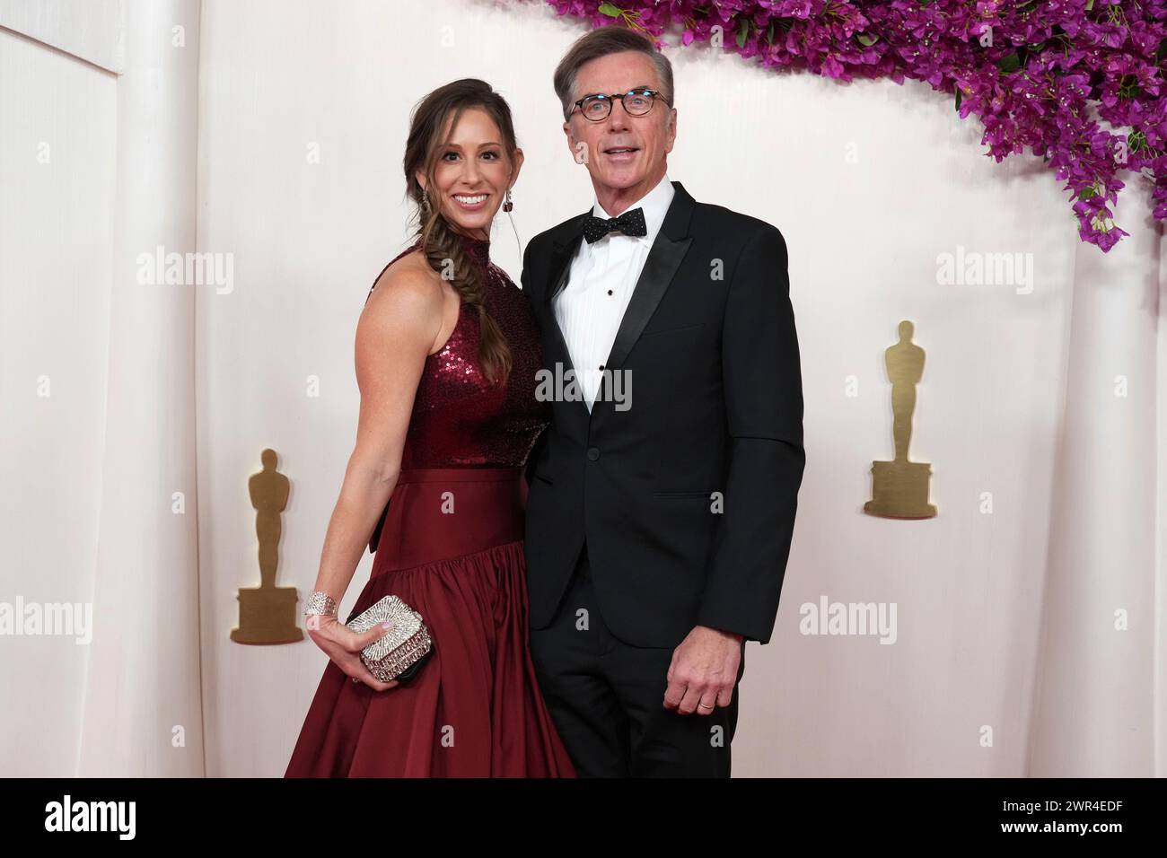 Angie Katsanevas, from left and Kevin O'Connell arrive at the Oscars on ...