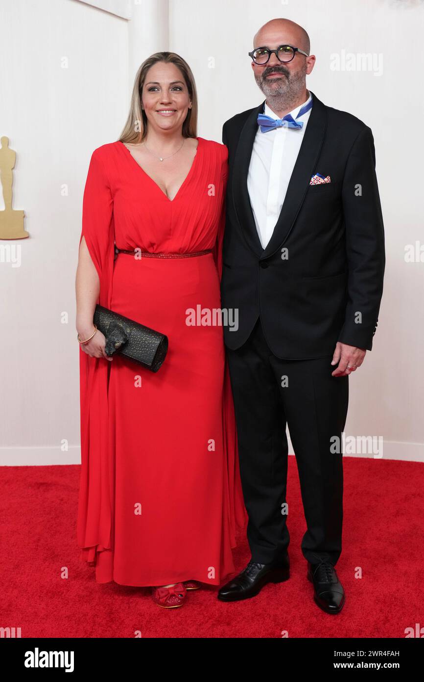 Marc Rius arrives at the Oscars on Sunday, March 10, 2024, at the Dolby ...