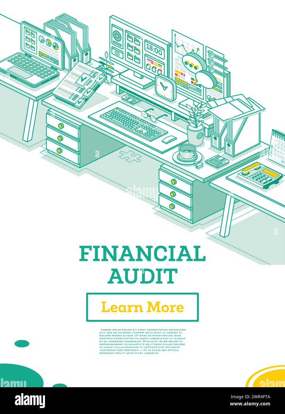 The paper on the desk in the office Stock Vector Images - Alamy