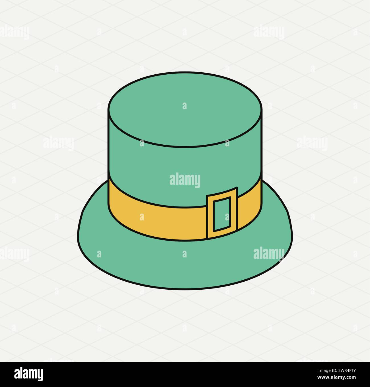 Green hat. Isometric icon. Symbol of Saint Patrick day. Vector ...