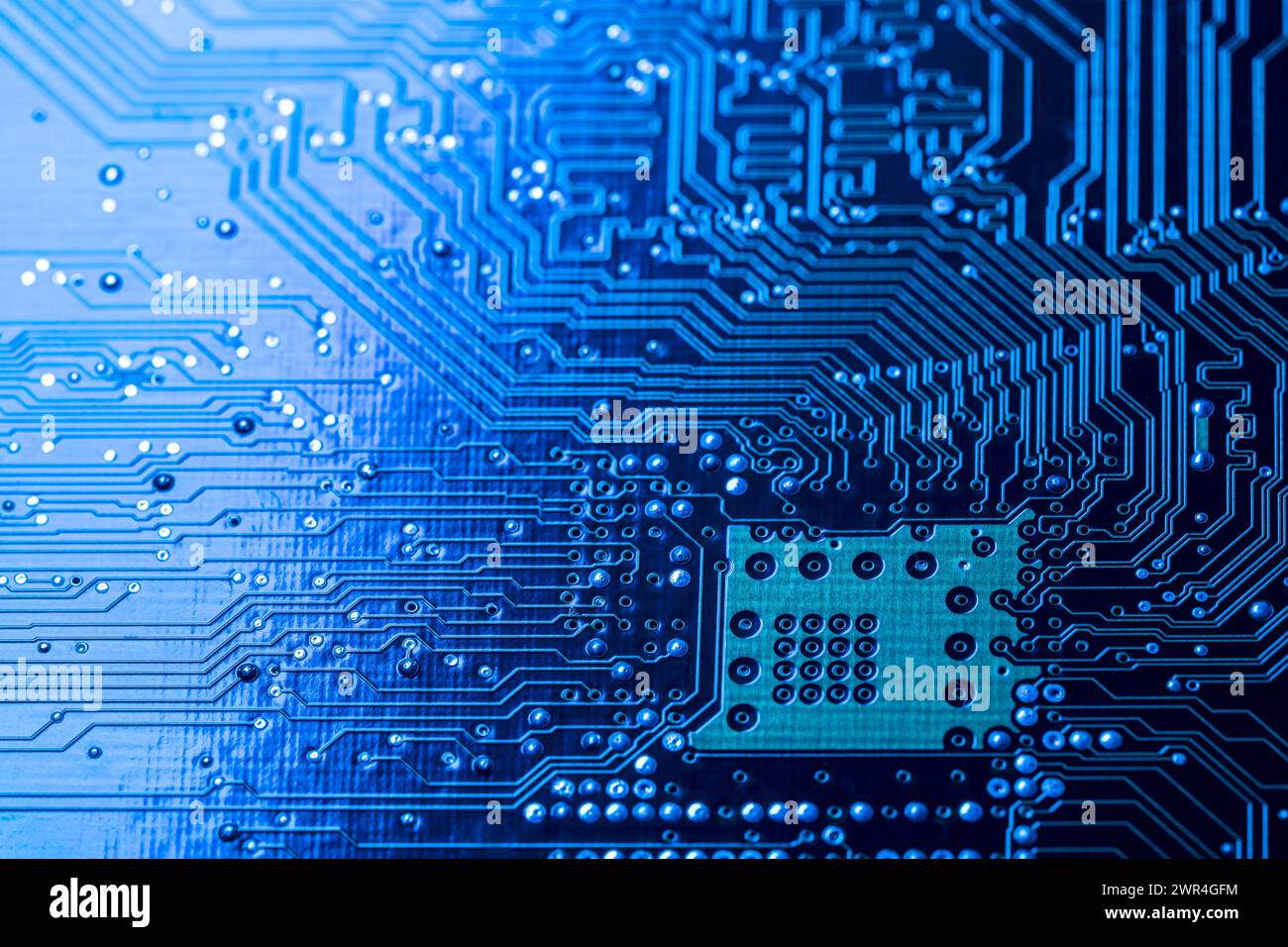 circuit computer motherboard. closeup mother board high-tech background ...
