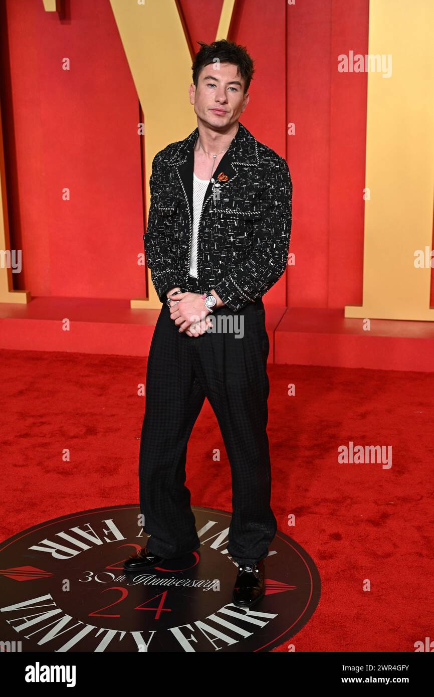 Barry Keoghan attending the Vanity Fair Oscar Party held at the Wallis ...