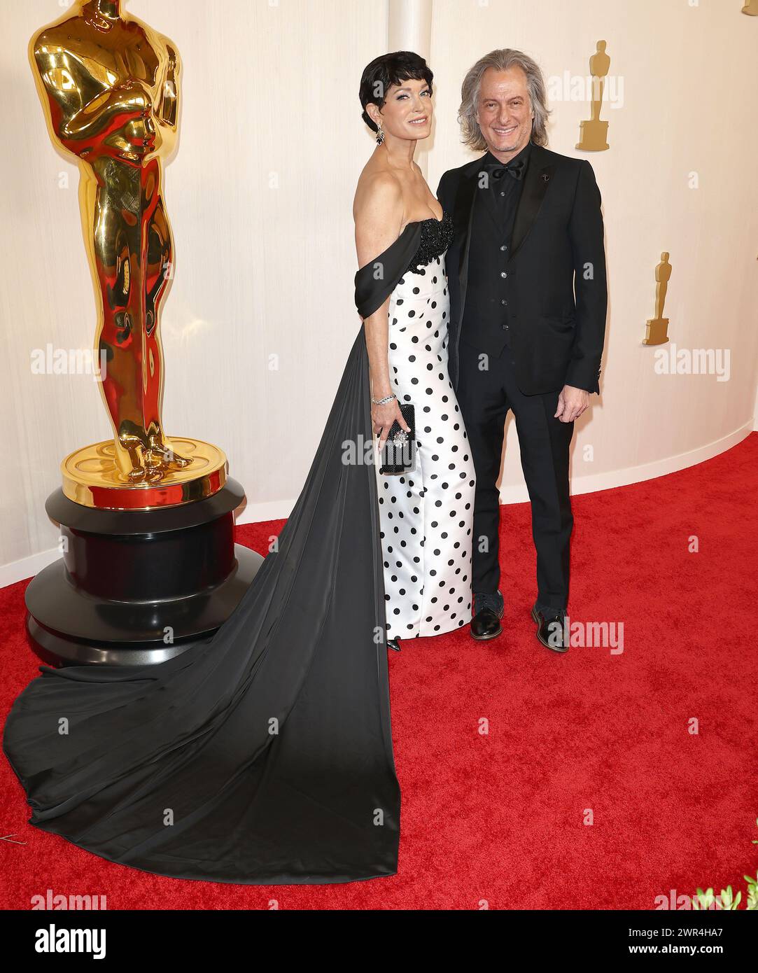 Los Angeles, USA. 10th Mar, 2024. Odile Corso, Bill Corso walking on ...