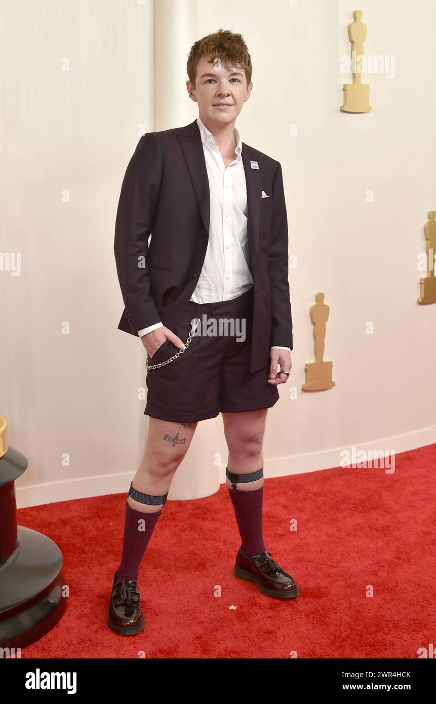 ND Stevenson arrives at the Oscars on Sunday, March 10, 2024, at the ...