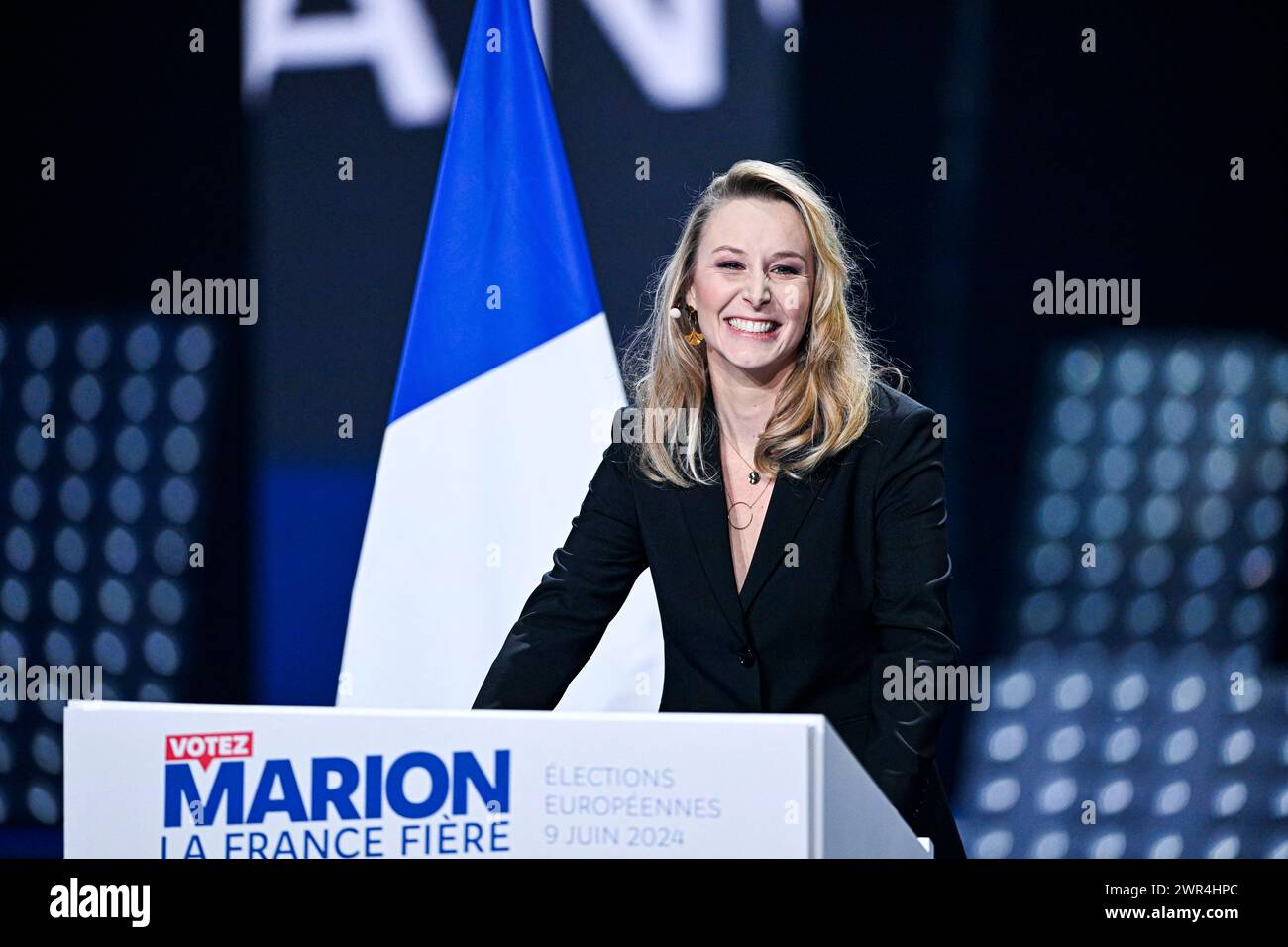 Marion Marechal at the European election campaign launch meeting of the ...