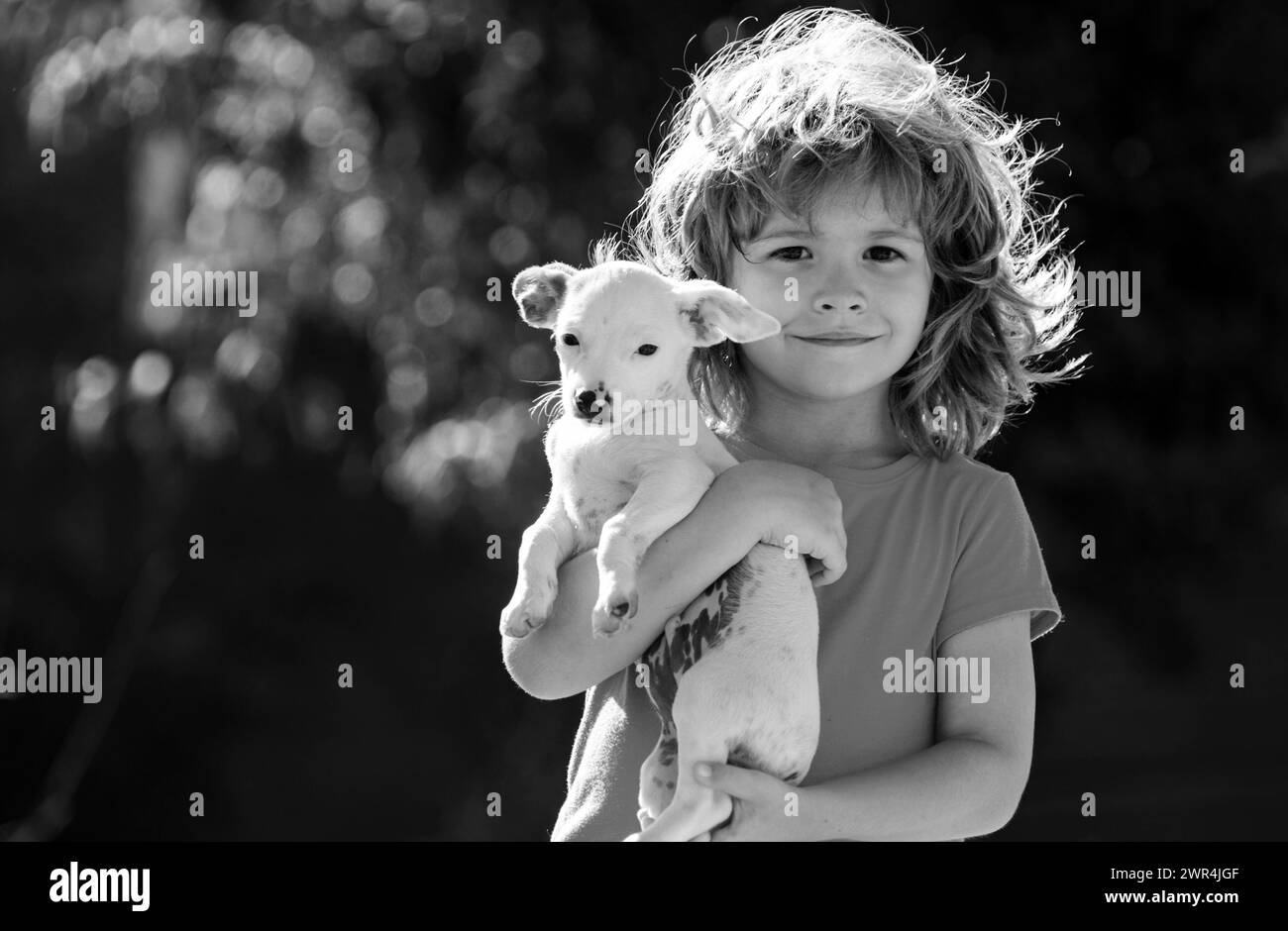 Cute kids playing outside Black and White Stock Photos & Images - Alamy