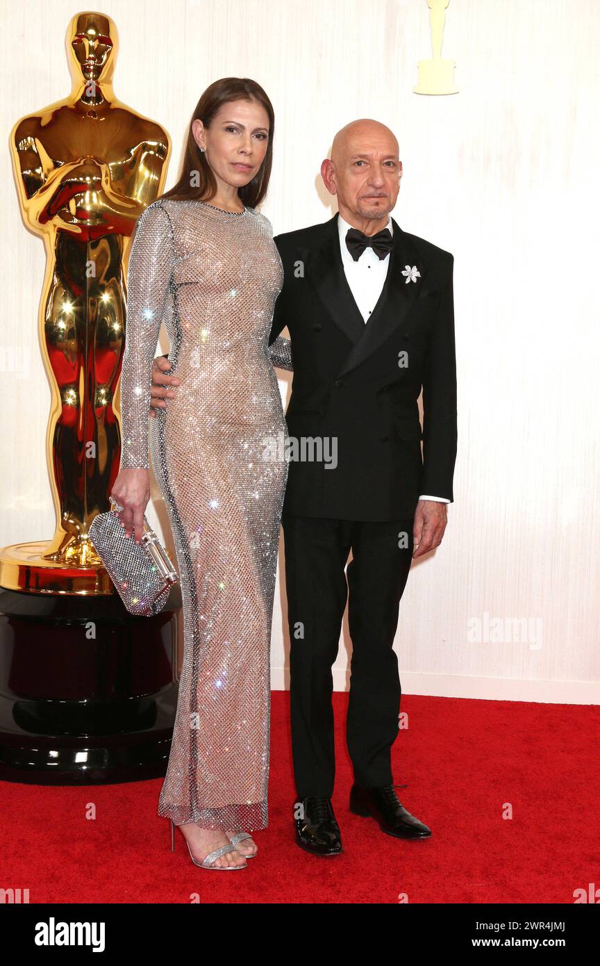 Daniela Lavender mit Ehemann Ben Kingsley bei der Oscar Verleihung 2024 ...