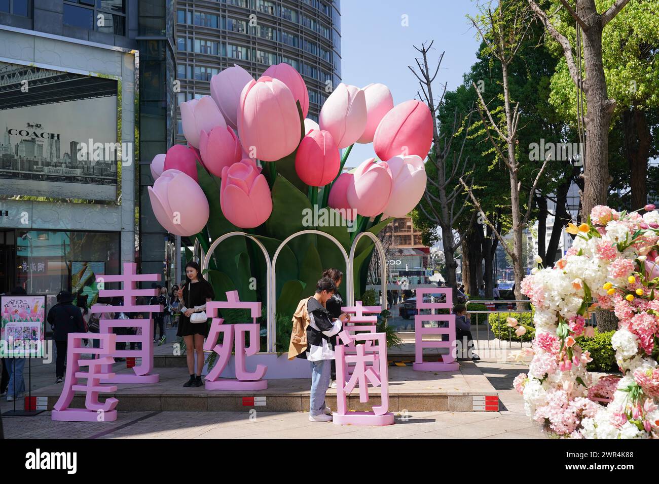 **CHINESE MAINLAND, HONG KONG, MACAU AND TAIWAN OUT** A tulip art ...
