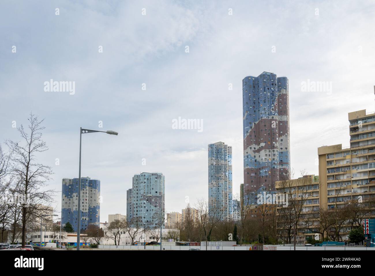 Nanterre, France, Futuristic skyscraper of les tours aillaud by ...