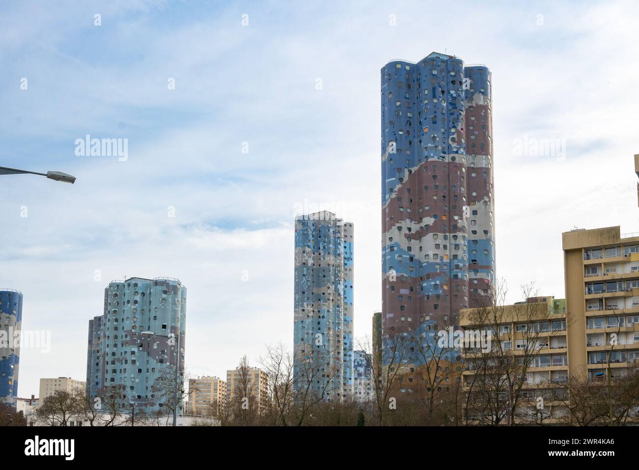 Nanterre, France, Futuristic skyscraper of les tours aillaud by ...