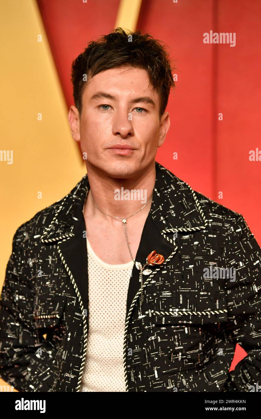 Barry Keoghan arrives at the Vanity Fair Oscar Party on Sunday, March ...