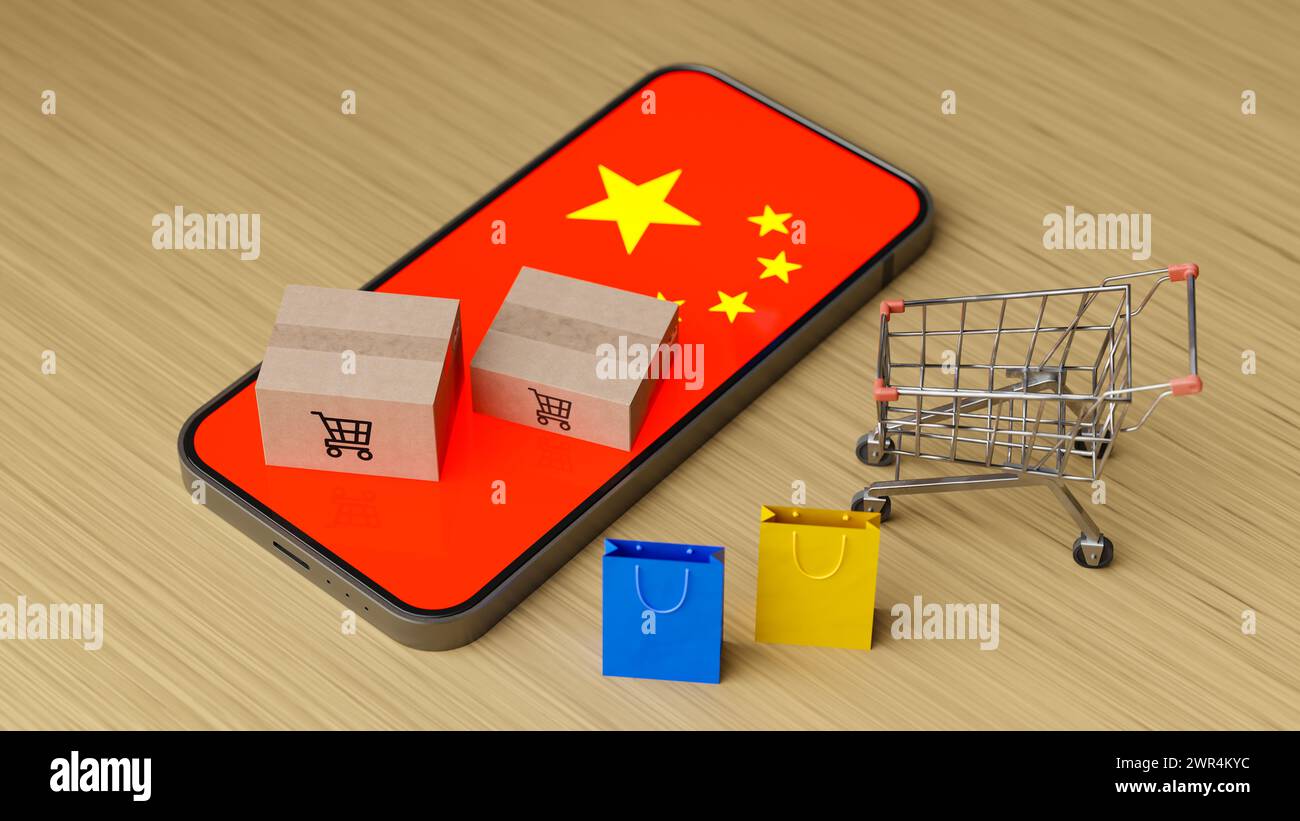 The market share of mobile Chinese shopping apps increases. 3d ...