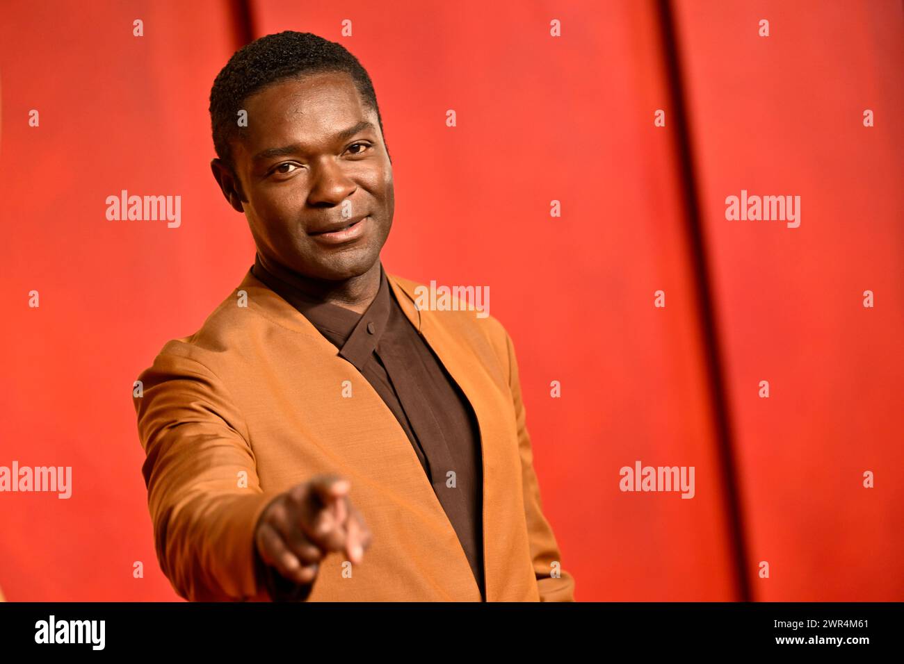David Oyelowo arrives at the Vanity Fair Oscar Party on Sunday, March ...