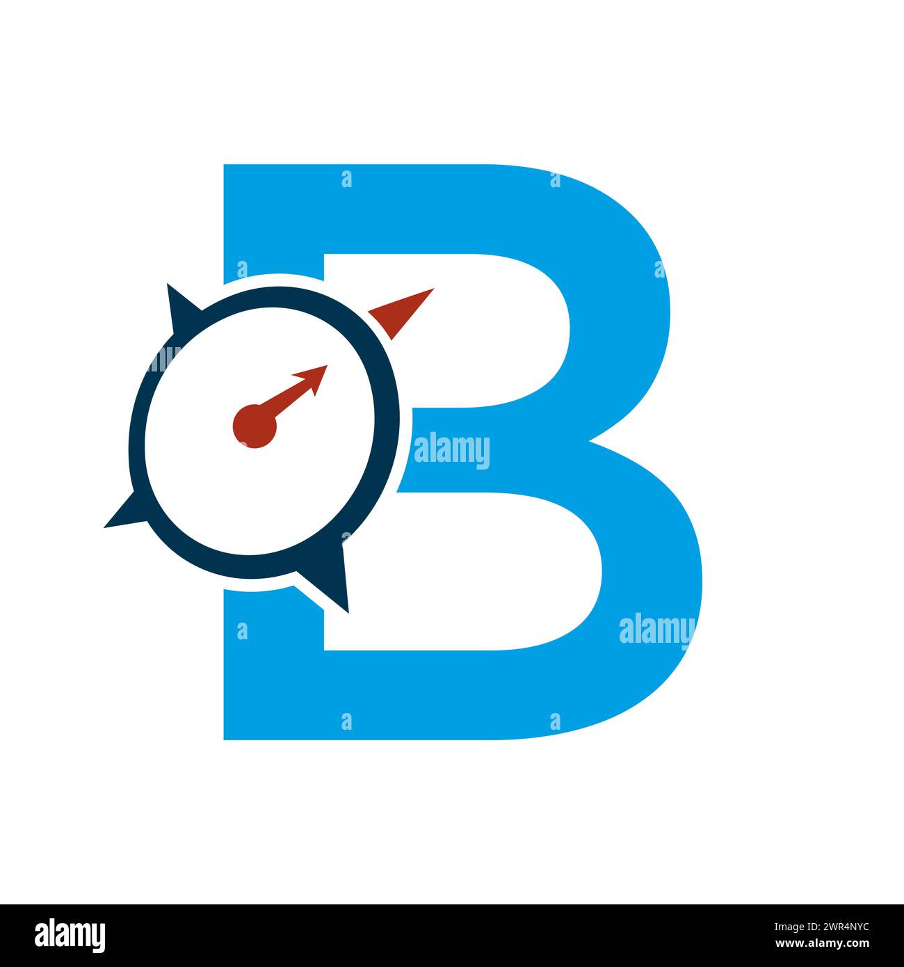 Letter B Navigator Compass Symbol Vector Template Stock Vector Image And Art Alamy