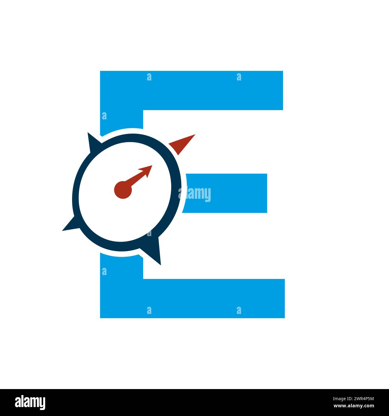 Letter E Navigator Compass Symbol Vector Template Stock Vector Image And Art Alamy