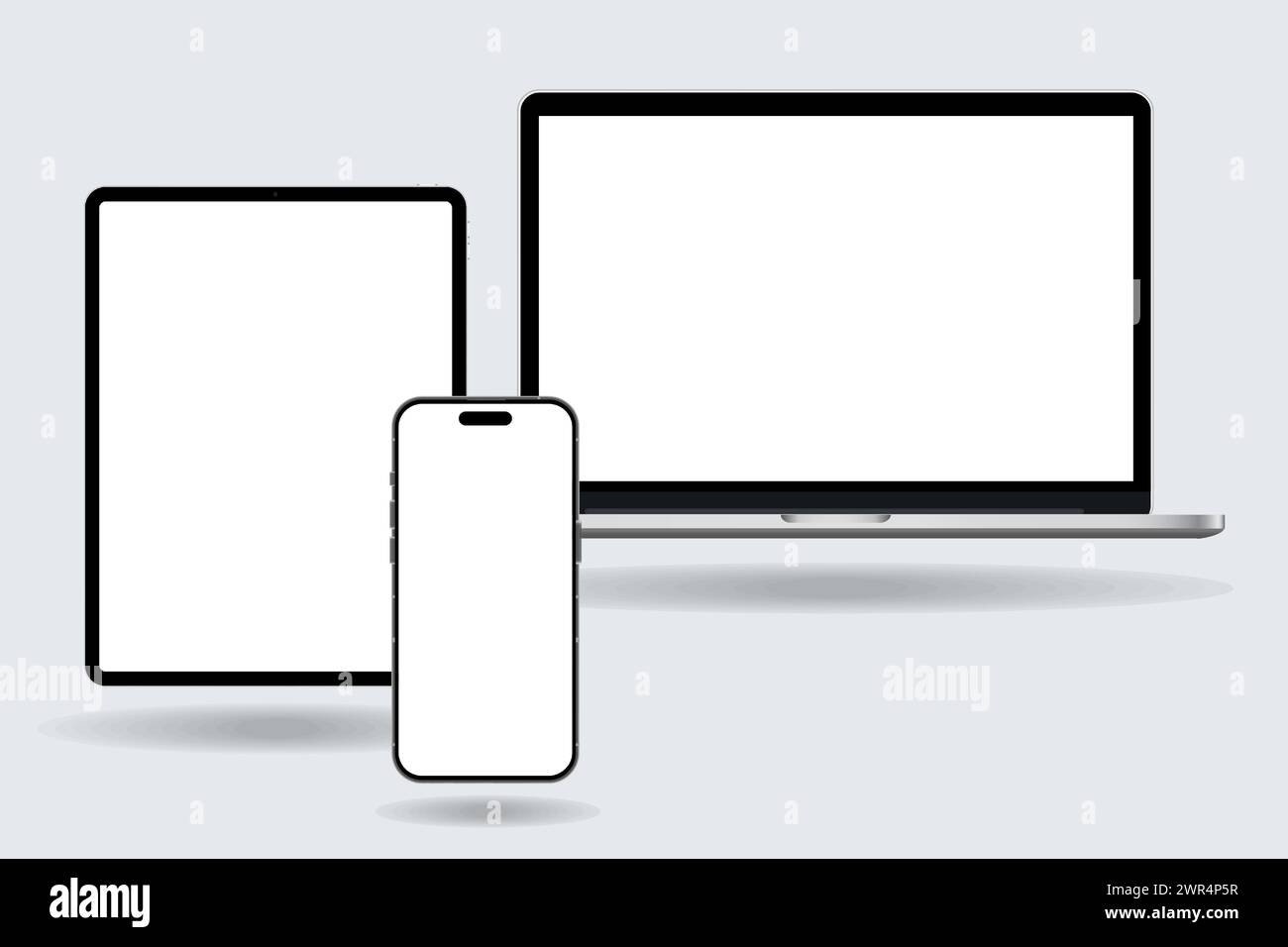 Devices template, Useful electronic mockup, Blank electronic mock ...