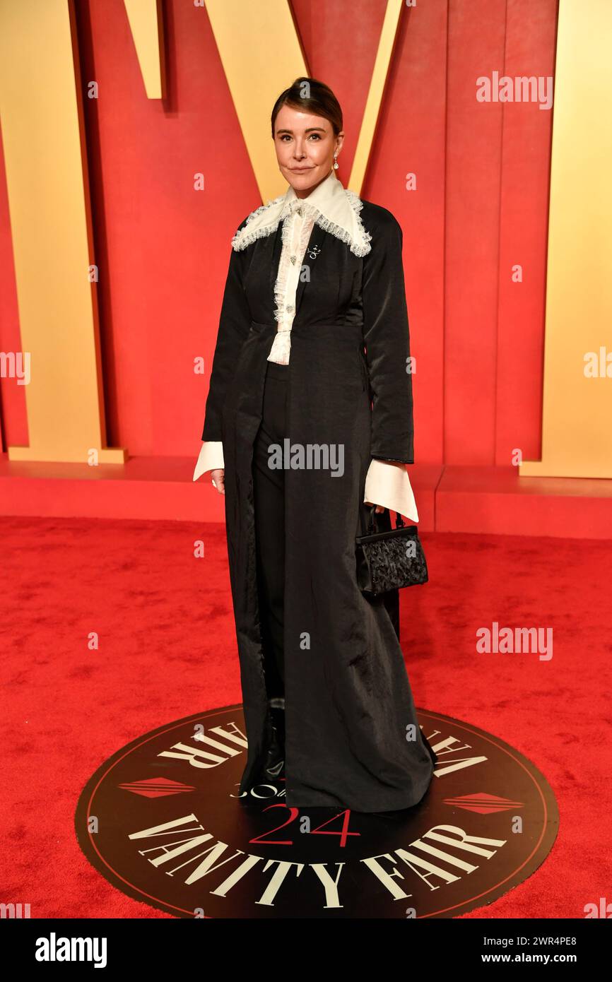 Christa Miller arrives at the Vanity Fair Oscar Party on Sunday, March ...