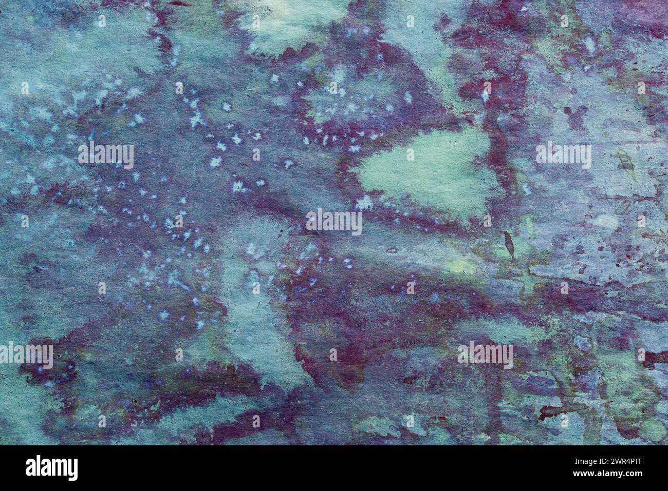 violet and blue painted watercolor background on papwe texture Stock ...