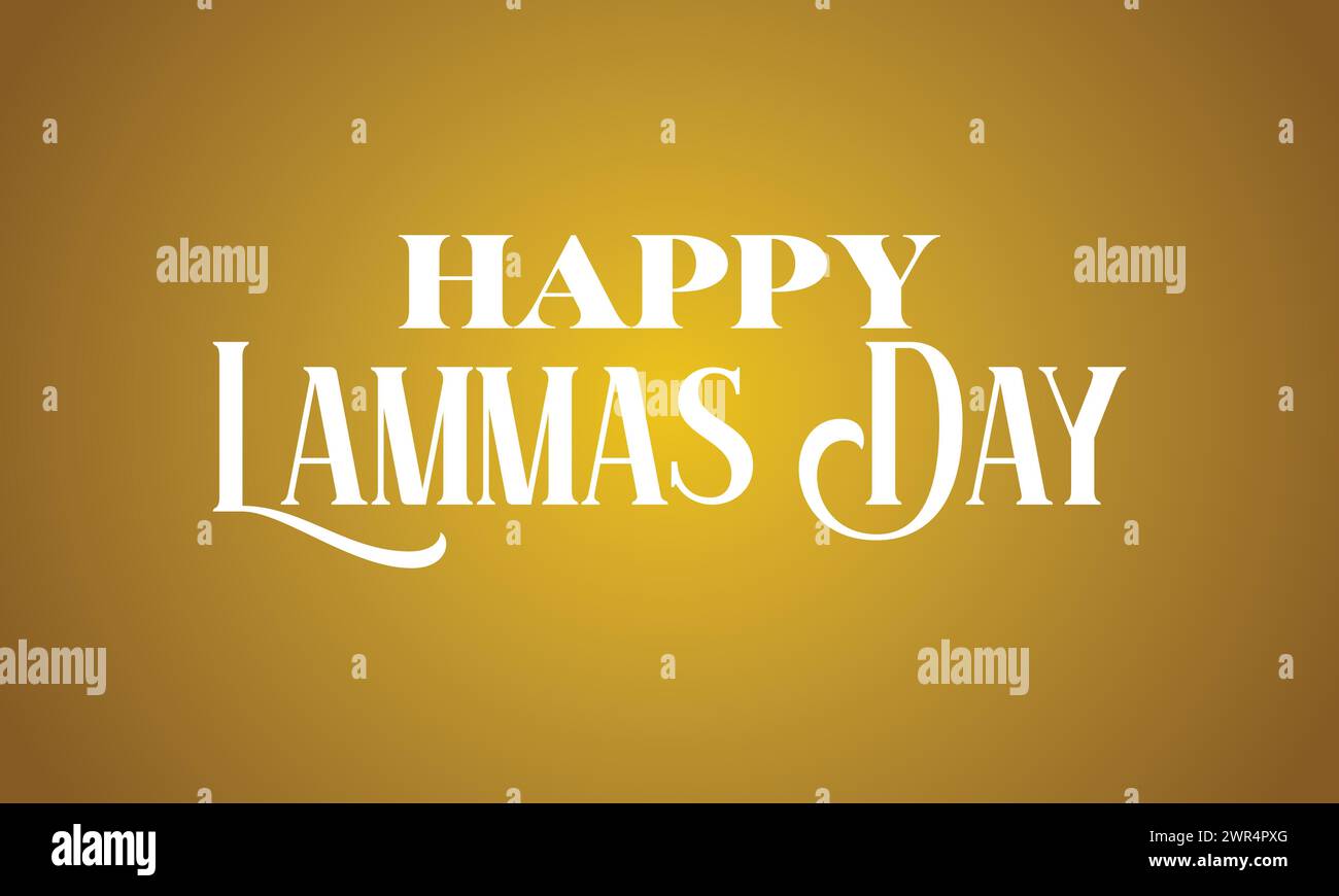 Happy Lammas Stylish Text illustration Design Stock Vector Image & Art ...
