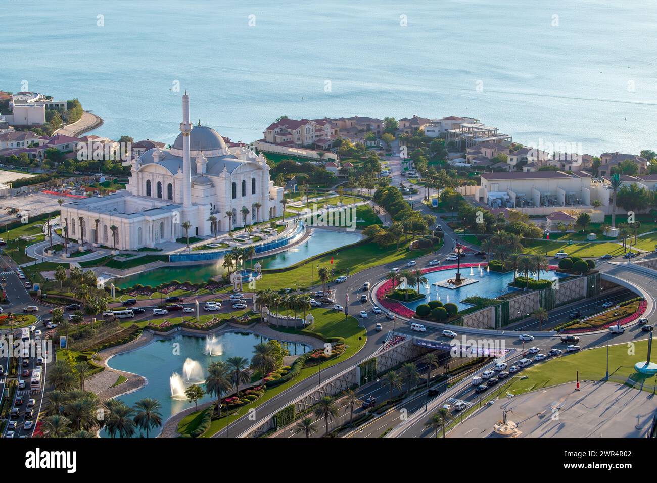 The Newly opened Hamad bin Jassim Mosque | The Pearl Island Stock Photo ...