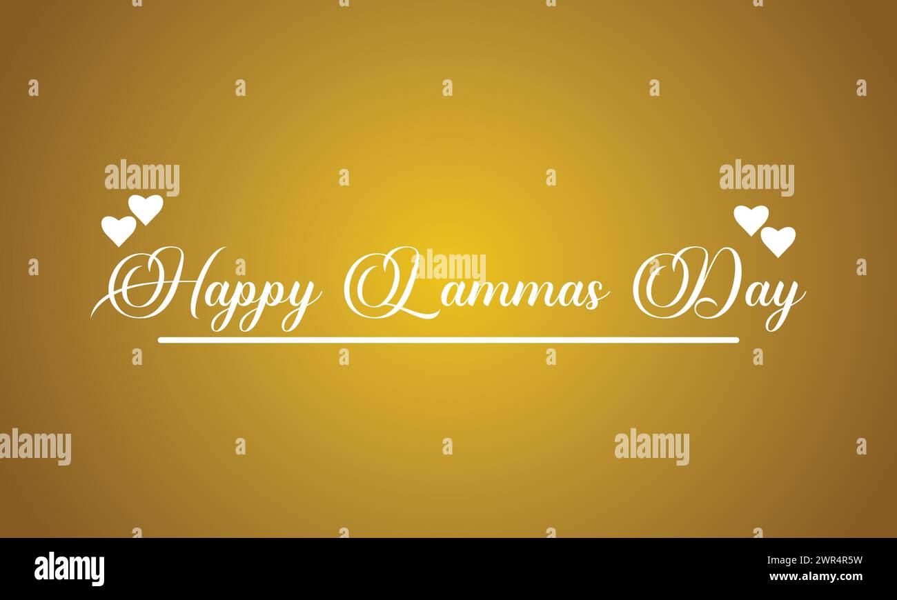 Happy Lammas Stylish Text illustration Design Stock Vector Image & Art ...