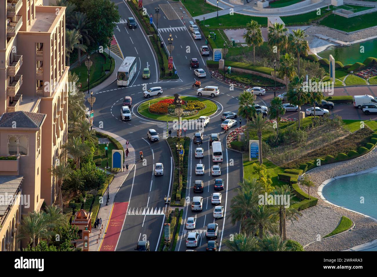 Aerial view of Peral Qatar Porto Arabia Doha Stock Photo - Alamy