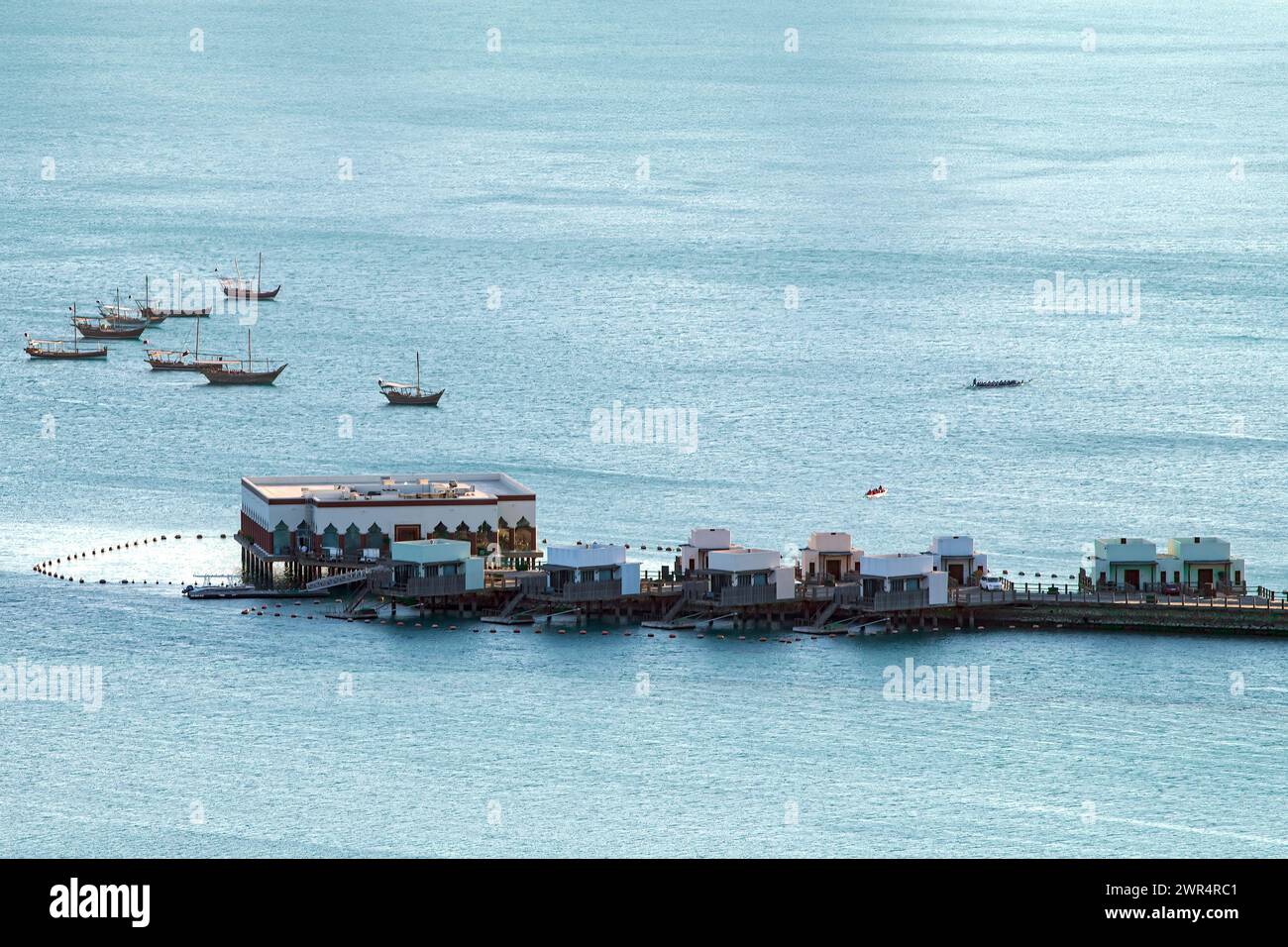 Aerial view of Masra Katara Restaurant Katara Cultural village Stock ...