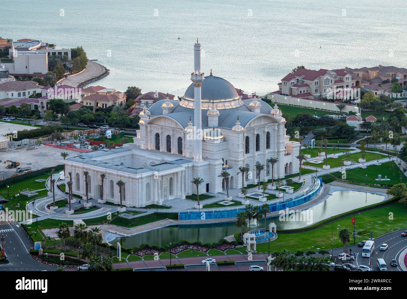 The newly opened Hamad bin Jassim Mosque | The Pearl Island Stock Photo ...