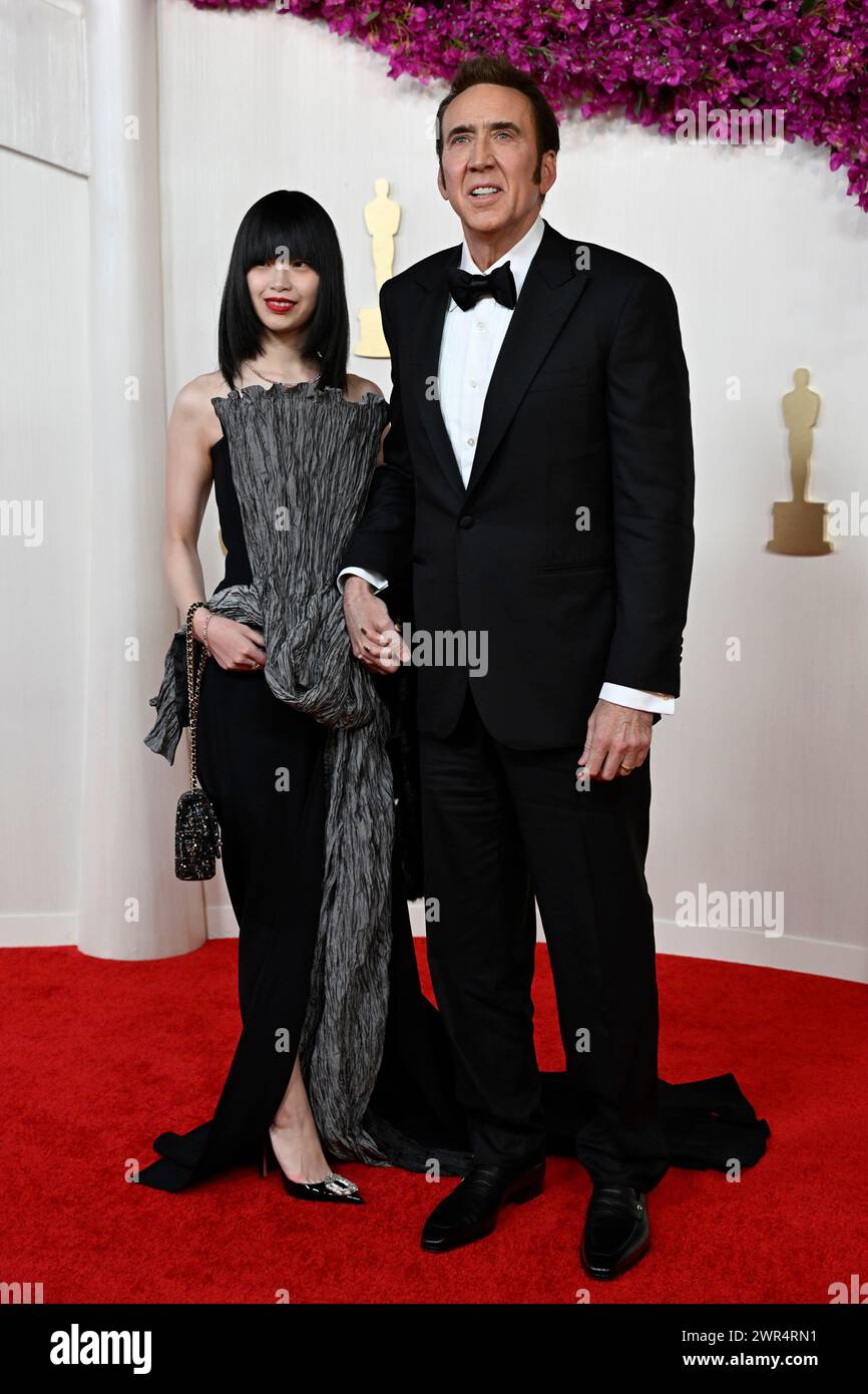 Los Angeles, Ca. 10th Mar, 2024. Riko Shibata and Nicolas Cage at the ...