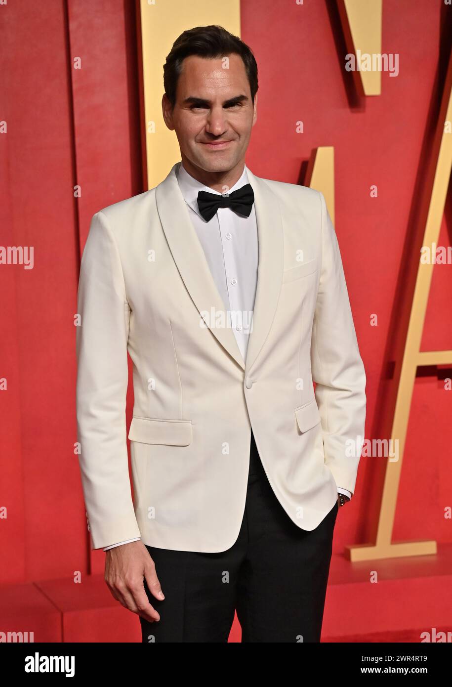 Beverly Hills, USA. 10th Mar, 2024. Roger Federer arriving at the ...