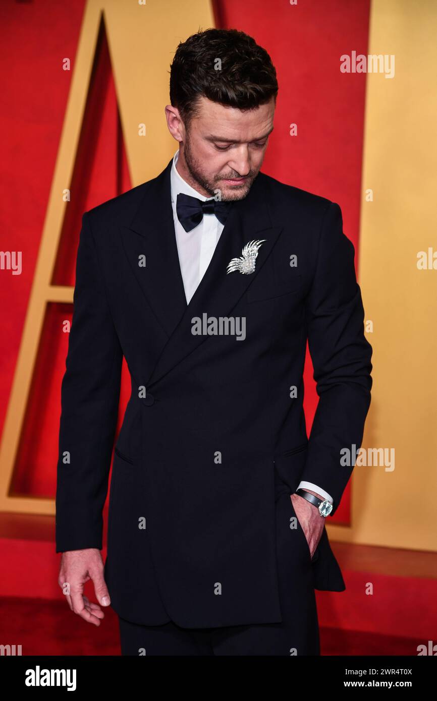 USA. 10th Mar, 2024. Justin Timberlake walking on the red carpet at the ...