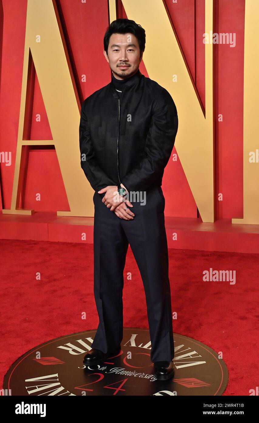 Beverly Hills, USA. 10th Mar, 2024. Simu Liu arriving at the Vanity ...